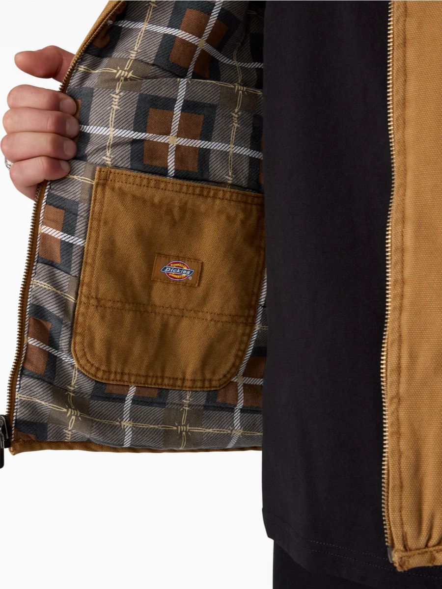 Dickies X Thrasher Reversible Vest - Brown Duck – Lip Trix Boardshop